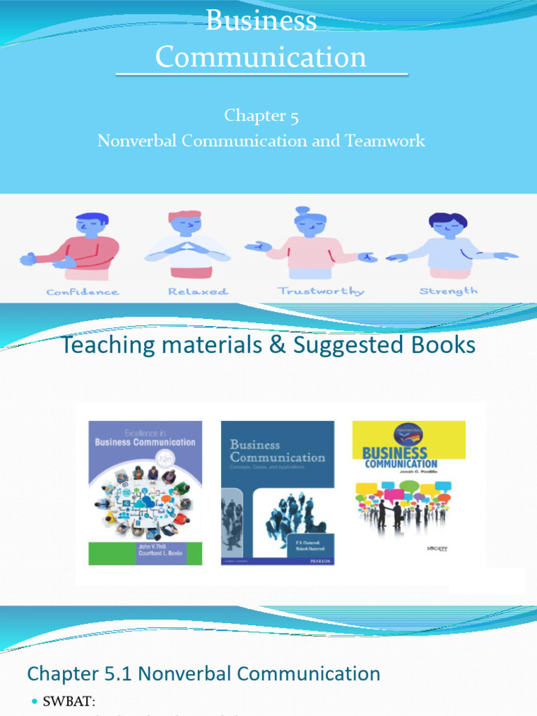 Nonverbal Communication & Teamwork | PDF | Nonverbal Communication ...