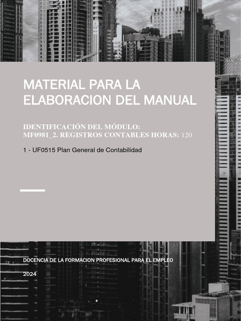 Material Manual | PDF | Contabilidad | Negocios económicos