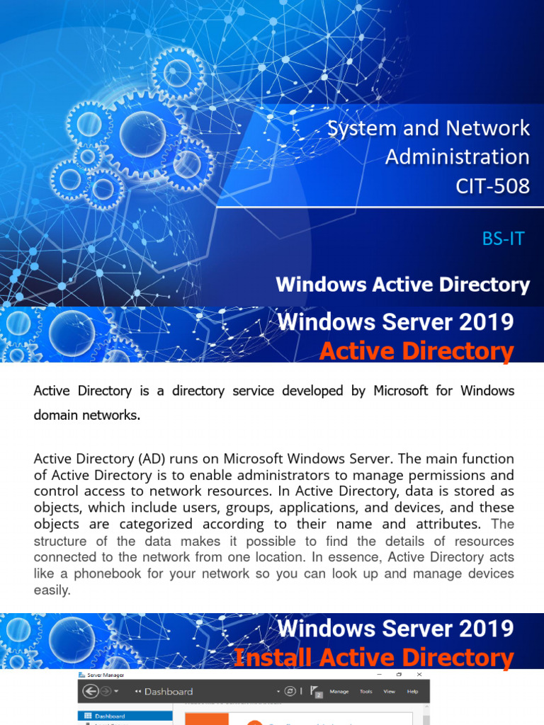 Active Directory Pdf Active Directory User Computing