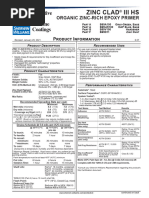 Protective & Marine Coatings: Zinc Clad Ii Plus | PDF | Humidity | Rust