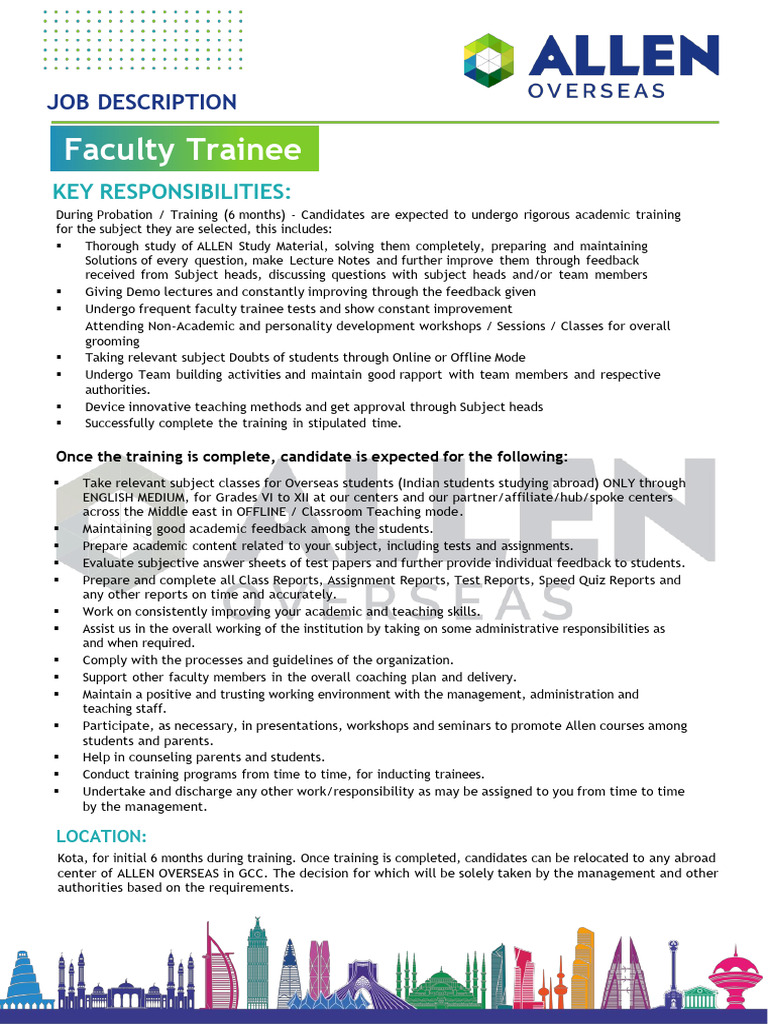 Trainee Faculty - JD ACIO Campus 2024 1 | PDF | Teaching | Education Theory