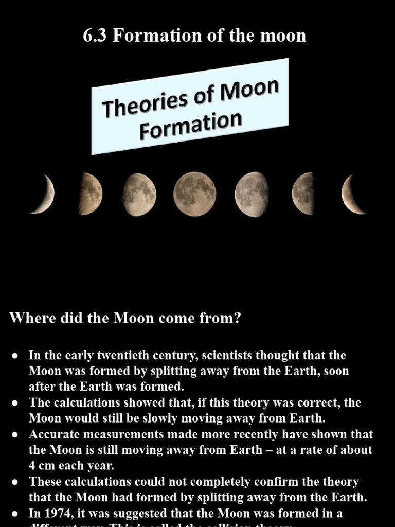 Moon Formation Theories Explained | PDF | Social Science | Science ...