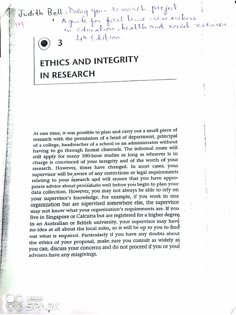 Ethics & Integrity in Research | PDF