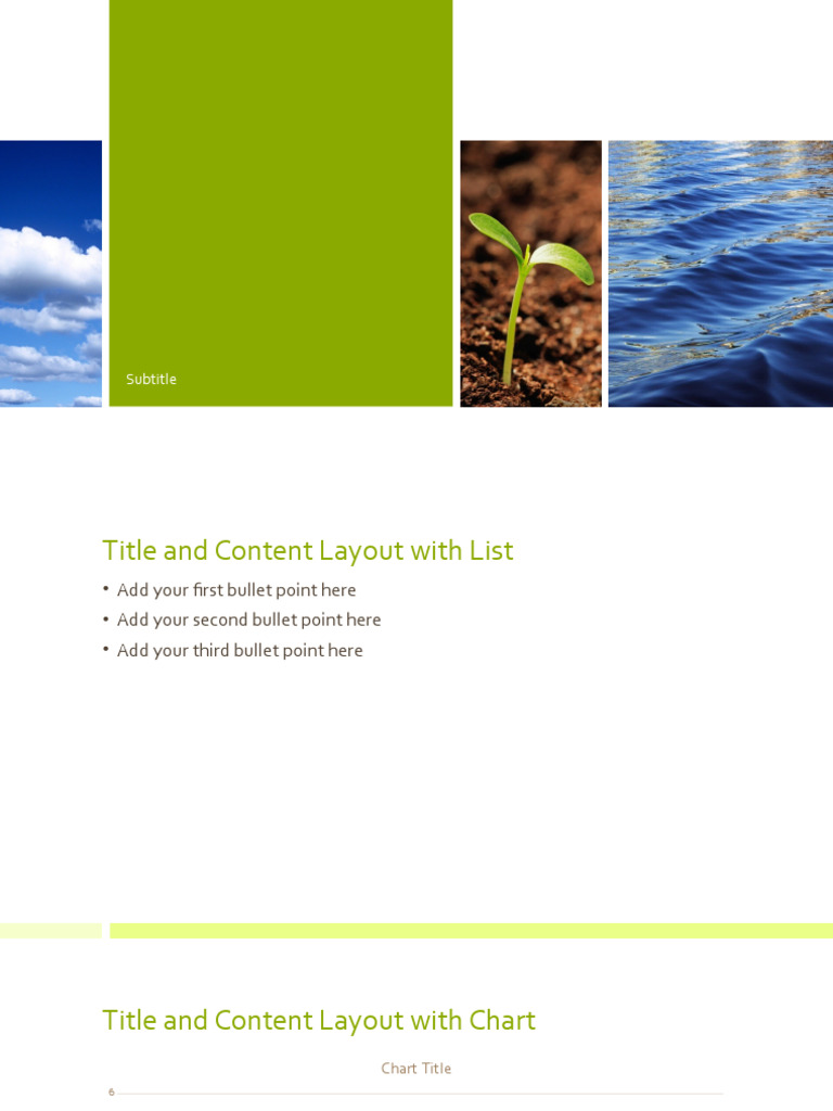 Content Layouts with Lists, Charts, Tables | PDF