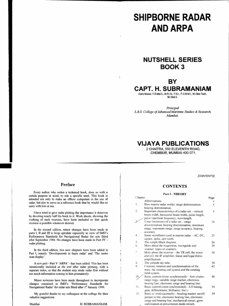 Radar N Arpa (Subra) | PDF