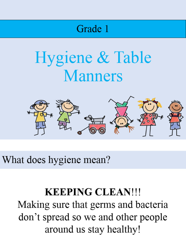 Hygiene & Manners for Kids | PDF | Self-Improvement | Wellness
