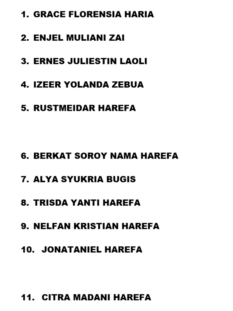 Nama Siswa Baru Kelas X 2024-2025 Sman Usn | PDF Nama Siswa Baru Kelas X 2024-2025 Sman Usn | PDF