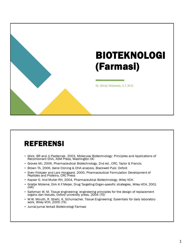 Bioteknologi Farmasi 2024-UTS 2 | PDF | Sains & Matematika
