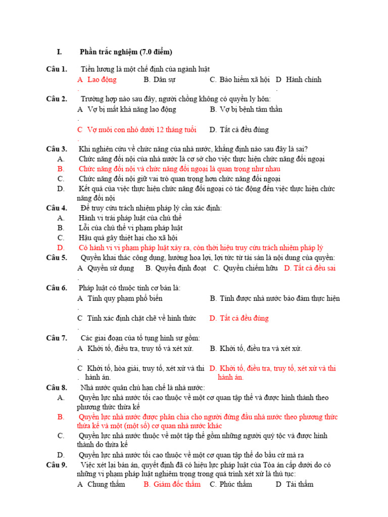 Bài Thi TH PLĐC | PDF