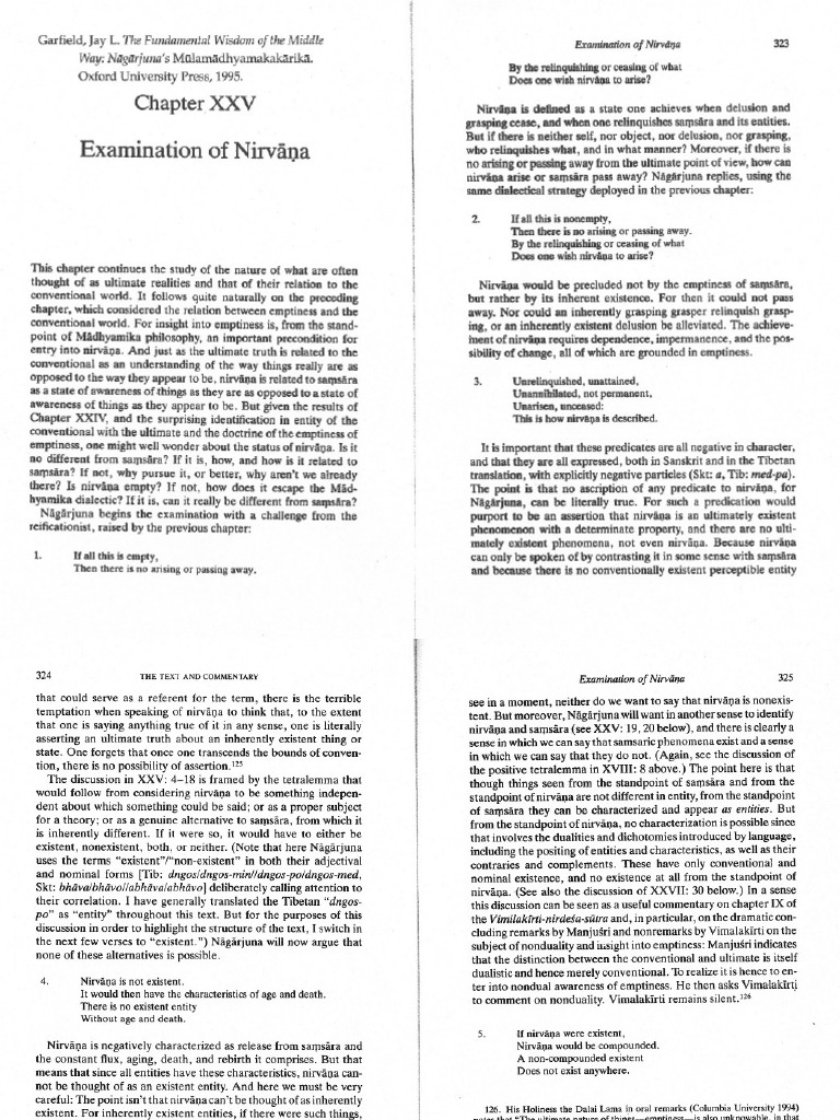 Nagarjuna Nirvana | PDF