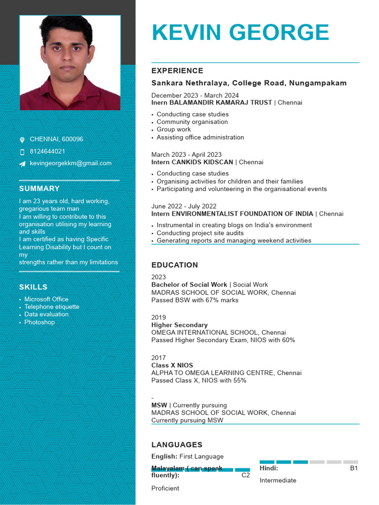 Kevin George CV | PDF