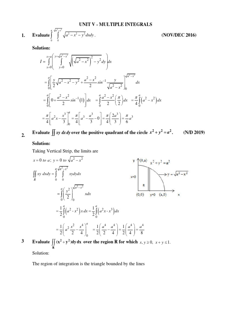 Multiple Integral | PDF | Differential Geometry | Elementary Geometry