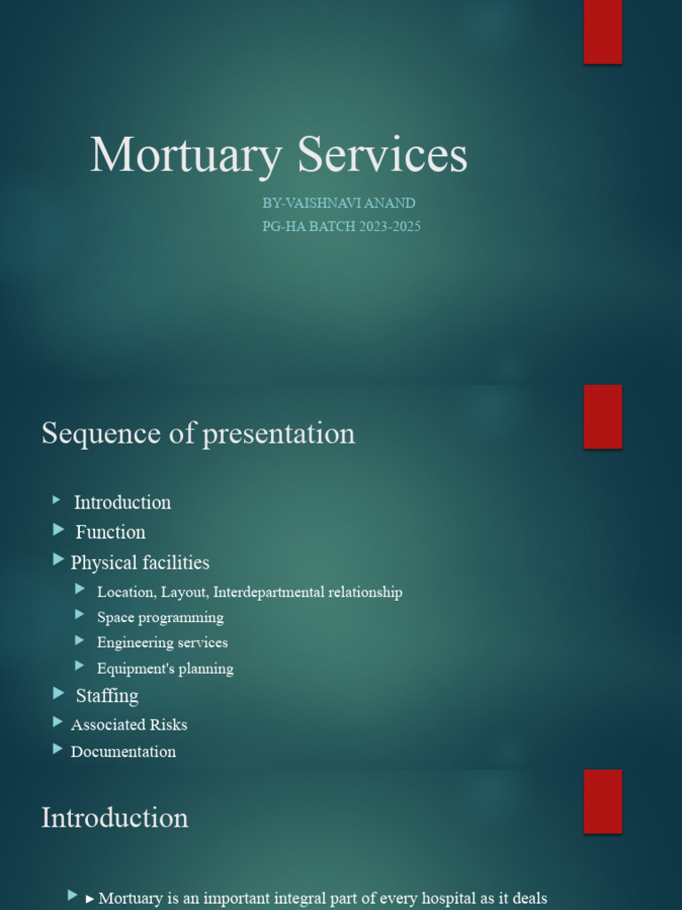 Mortuary Services | PDF | Morgue | Autopsy