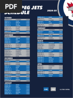Jets 2016-17 Game Schedule | PDF | Sports & Recreation