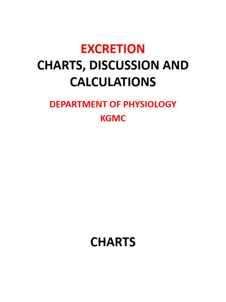 Excretion Charts | PDF | Kidney | Angiotensin