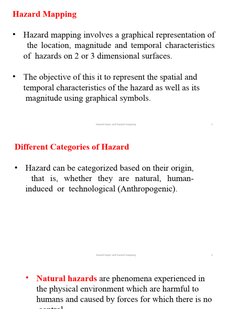 Understanding Hazard Mapping Techniques | PDF | Hazards | Cartography