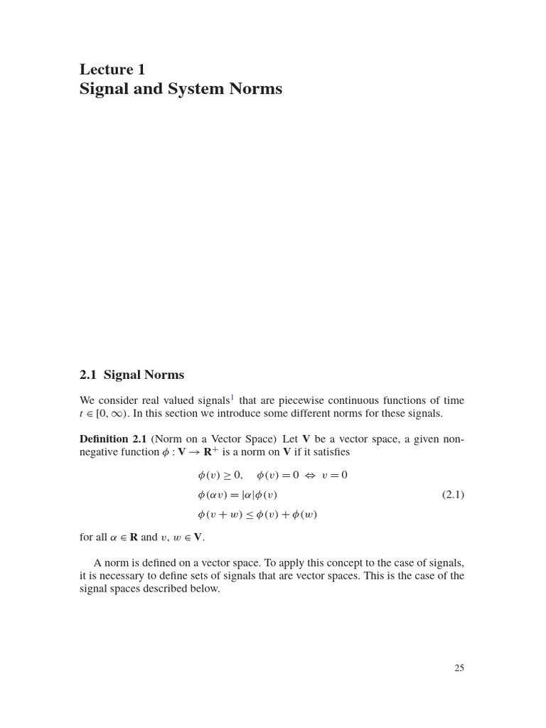 Lec 1 | PDF | Norm (Mathematics) | Abstract Algebra