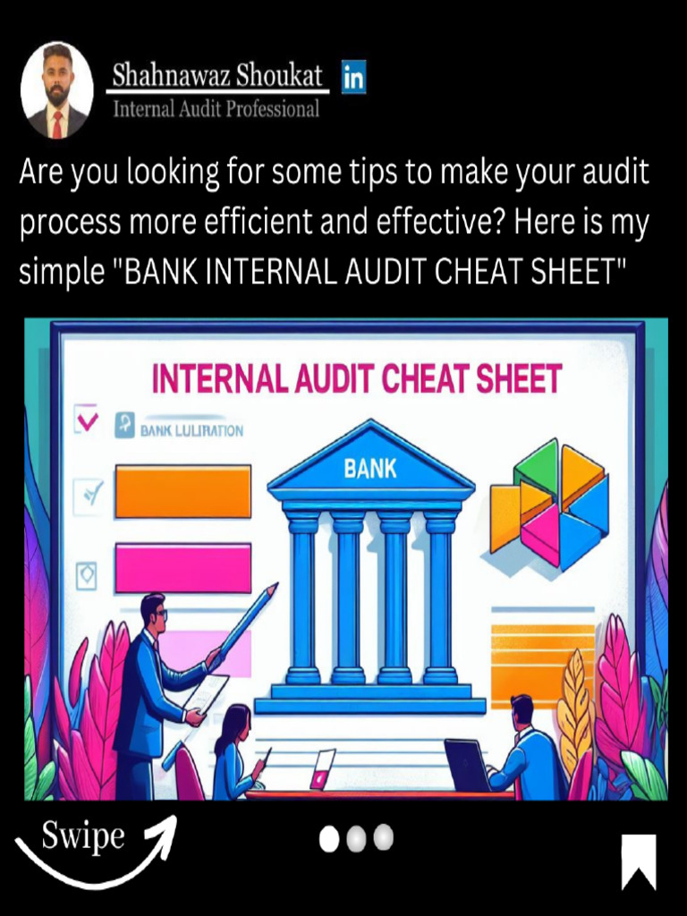 Bank Internal Audit Cheat Sheet | PDF