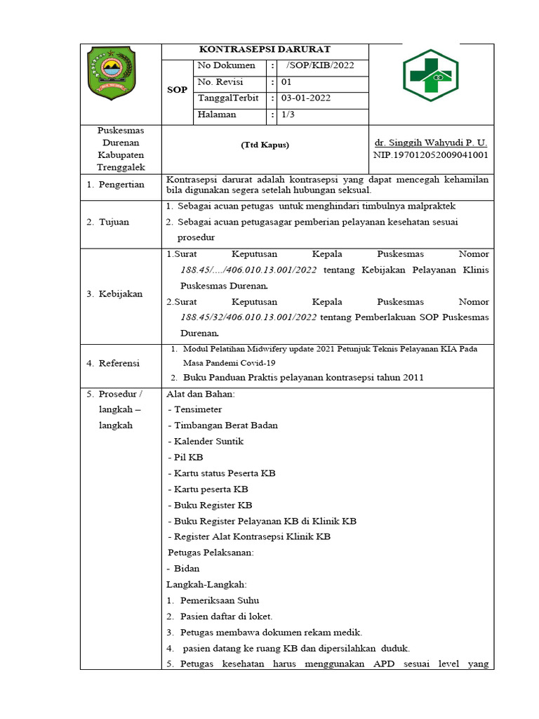 1.sop Kondar Ok | PDF