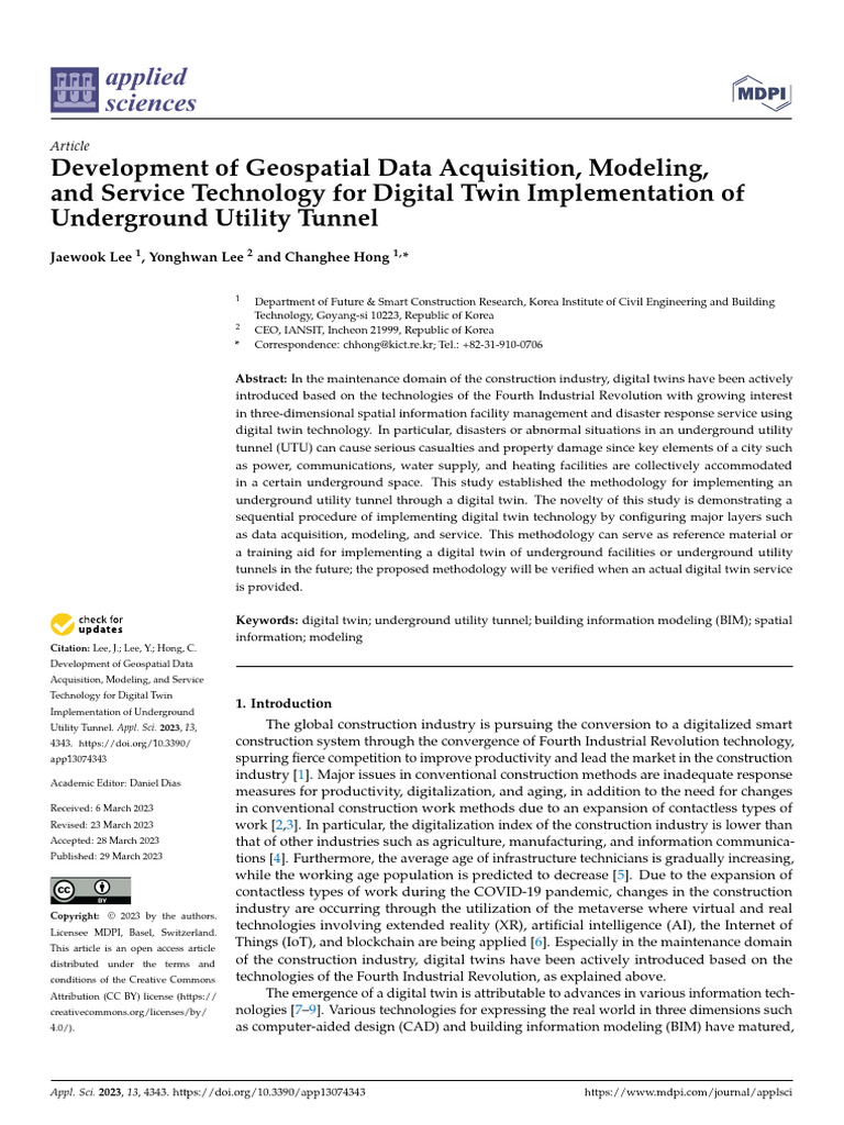 Lee. (2023) - Development of Geospatial Data Acquisition | PDF ...