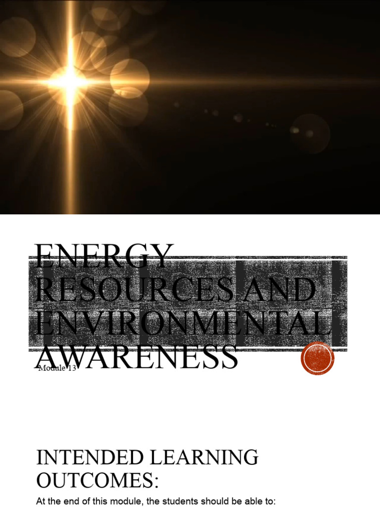 Module 12 Energy Resources | PDF | Coal | Hydroelectricity