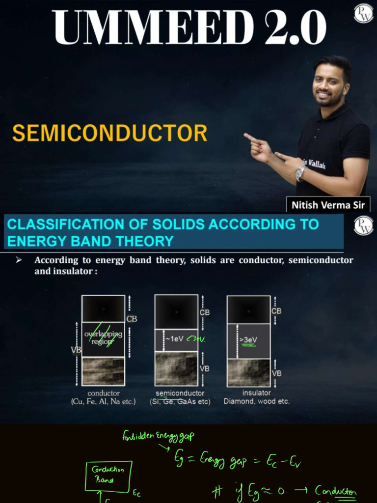 Semiconductor in 1 Shot - Class Notes | PDF