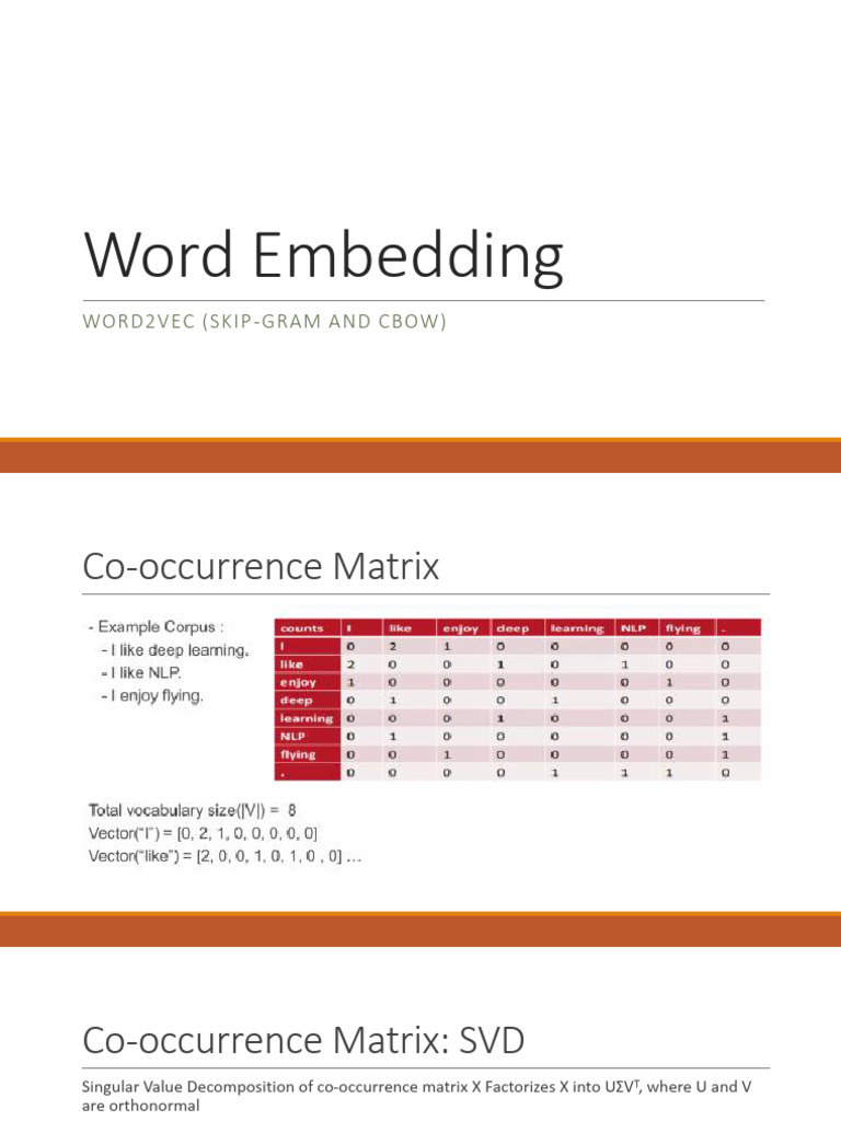 Word Embedding | PDF