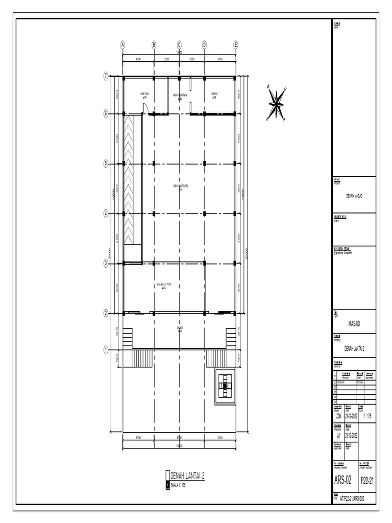 Masjid Design Floor Plan ARS-002 | PDF