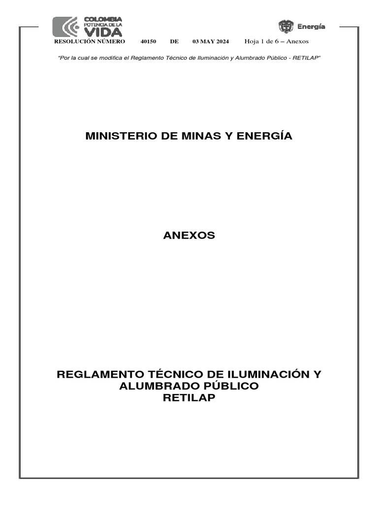 05 Anexos Retilap 2024 Rev Final Web | PDF | Encendiendo | Ligero
