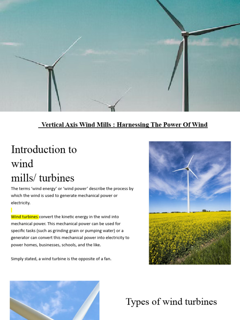 VAWTs | PDF | Wind Turbine | Wind Power