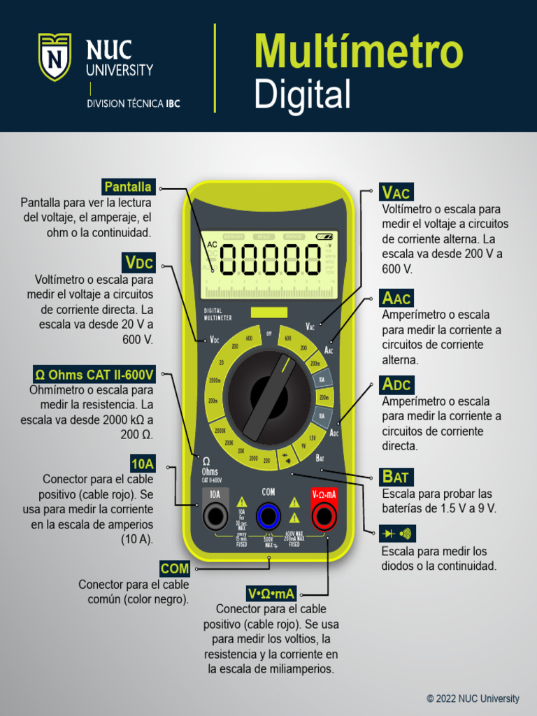 Multímetro Digital | PDF | Electricidad | Compatibilidad electromagnética