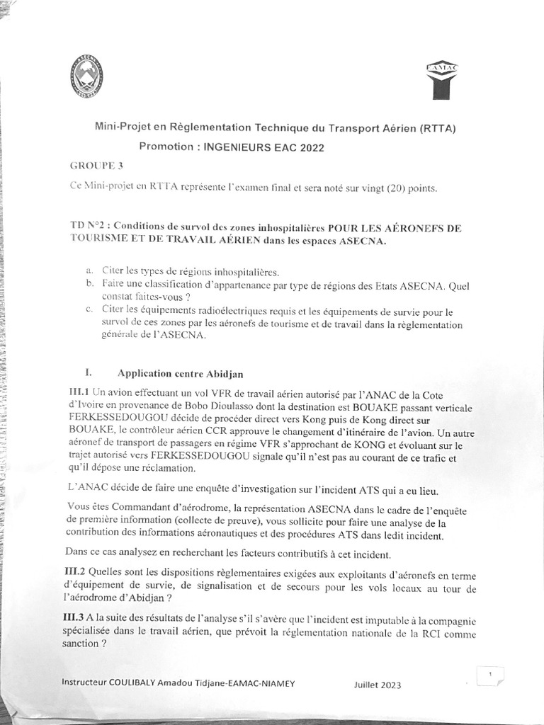 Projet RTTA | PDF
