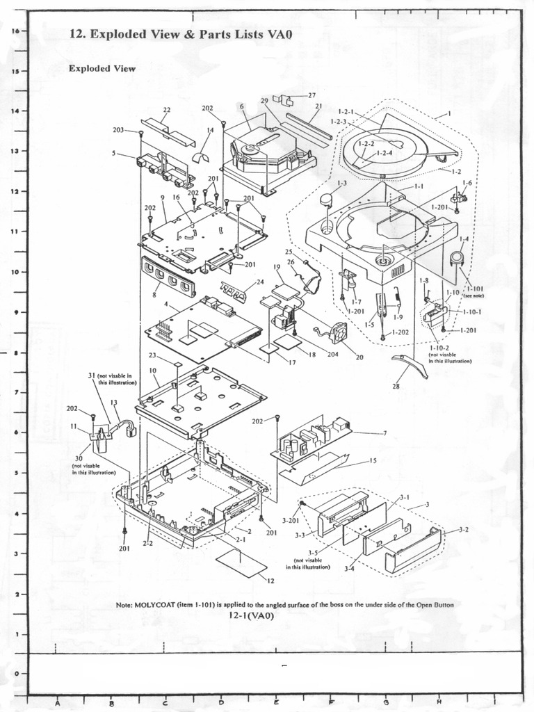 Dreamcast Exploded View | PDF