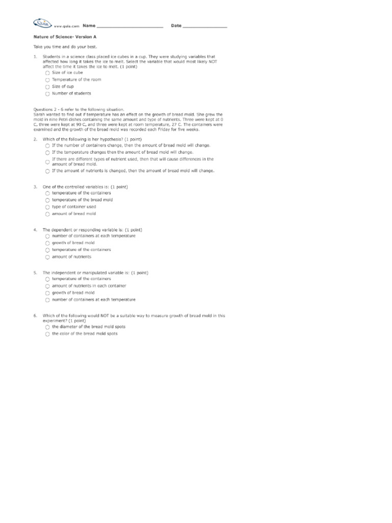 Scientific Variables 2 Pages | PDF