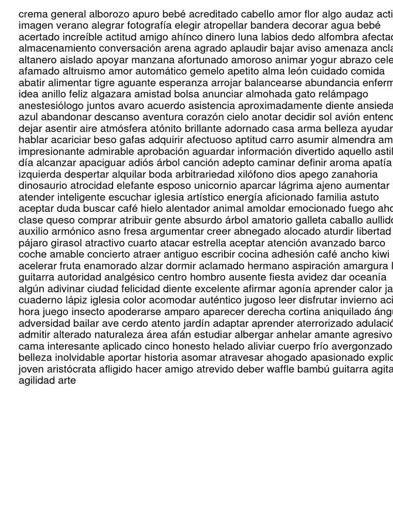 Texto Generado | PDF | Amor