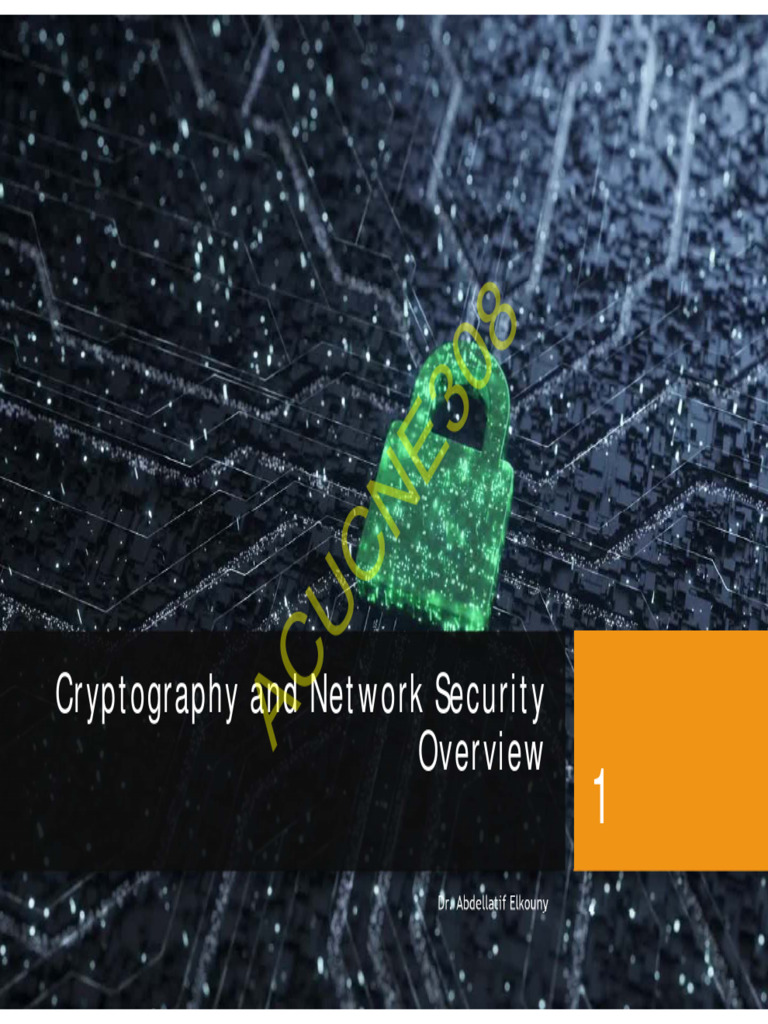 Cryptography & Network Security Guide | PDF | Cryptography | Information Security