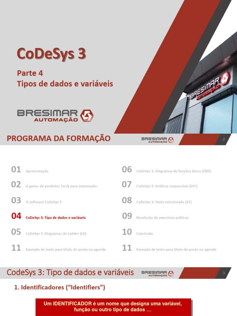 CodesysV3 - Parte 4 - Identificadores | PDF | String (Ciência da ...