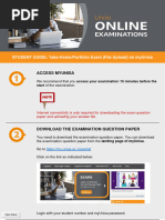 Student Guide For Take Home Exam On Assessment Info Tool On Myunisa v2 | PDF | Image Scanner ...