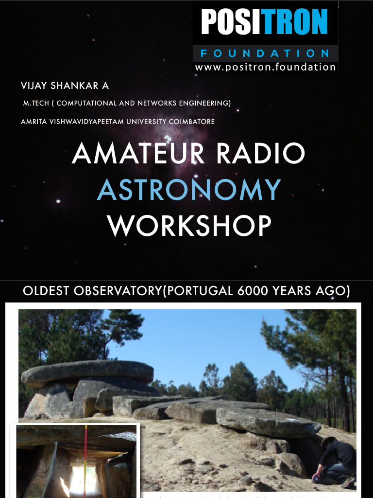Radio Astronomy WORKSHOP PRESENTATION | PDF | Cosmic Microwave ...