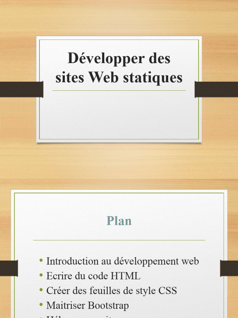 Web Statique 1 HTML | PDF | Html | Langage de balisage