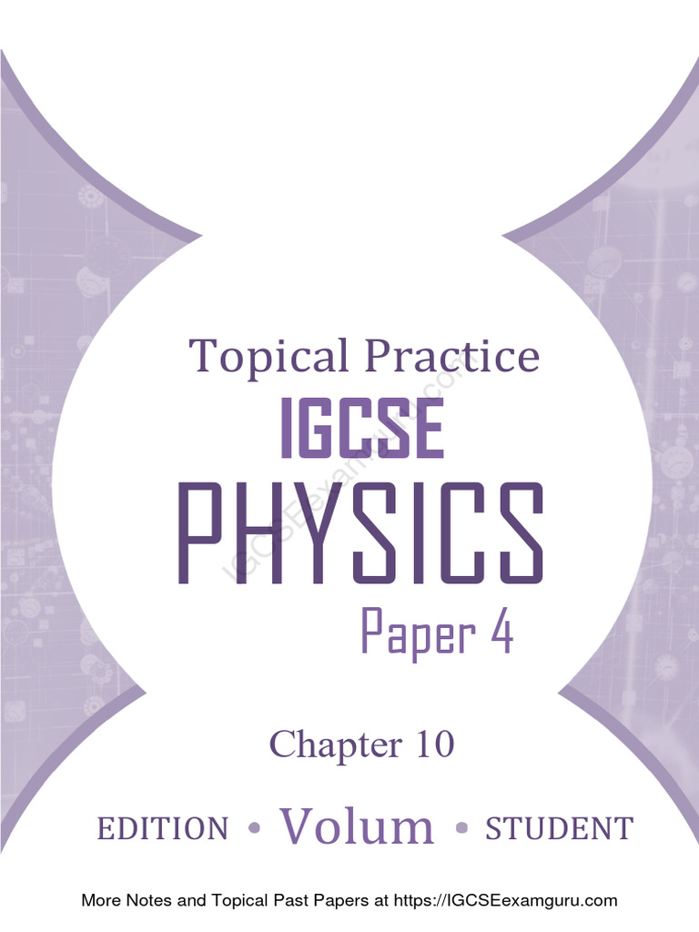 IGCSE Physics Topical Questions P4 | PDF | Light | Atomic