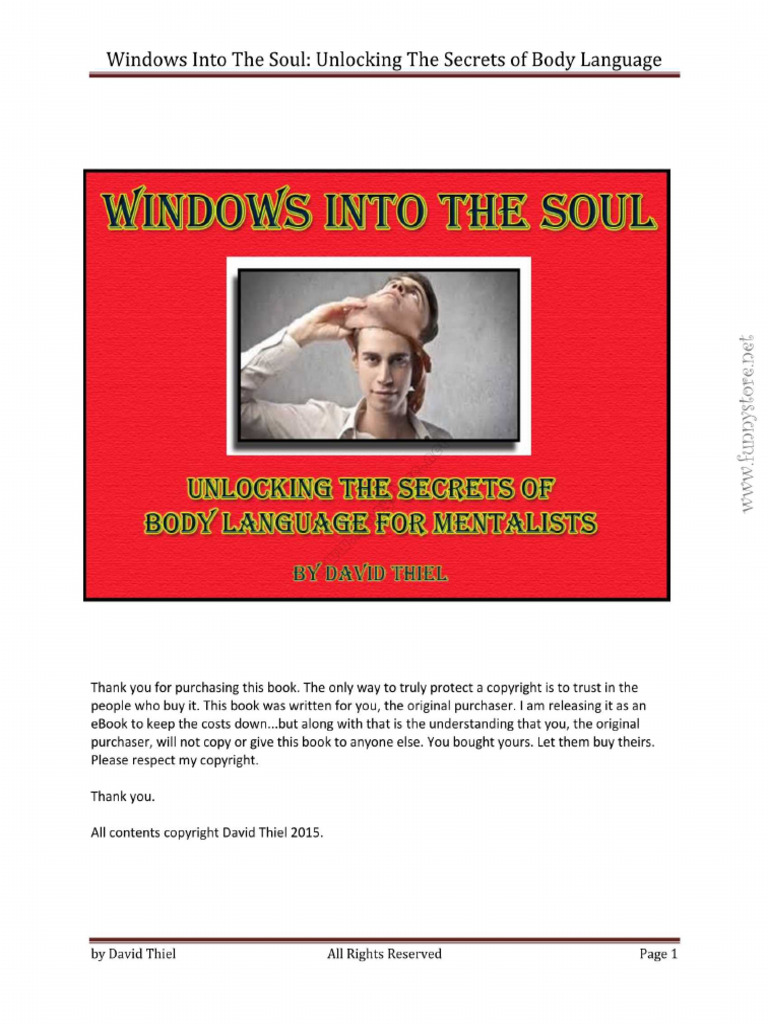 David Thiel - Windows Into The Soul - Body Language (FS) | PDF