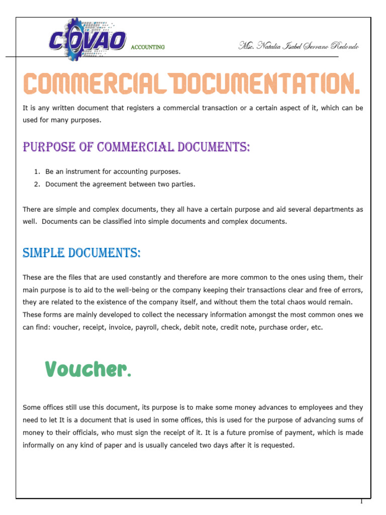 Understanding Commercial Documents in Accounting | PDF | Overtime ...