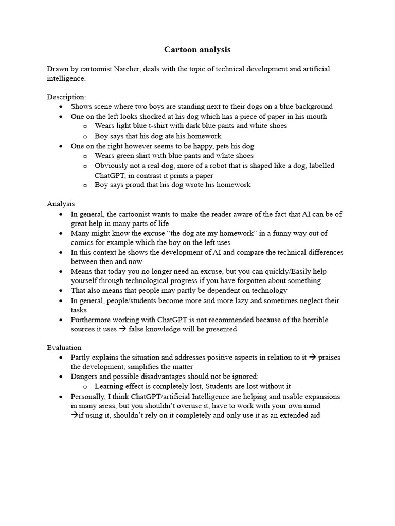 Cartoon Analysis | PDF