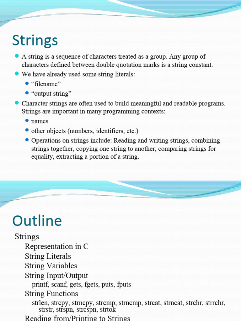 Strings 180329060622 | PDF | String (Computer Science) | Computer Programming
