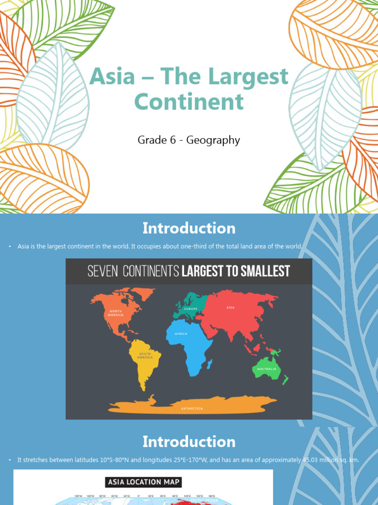 Study Of The Continent Asia Pdf Asia East Asia