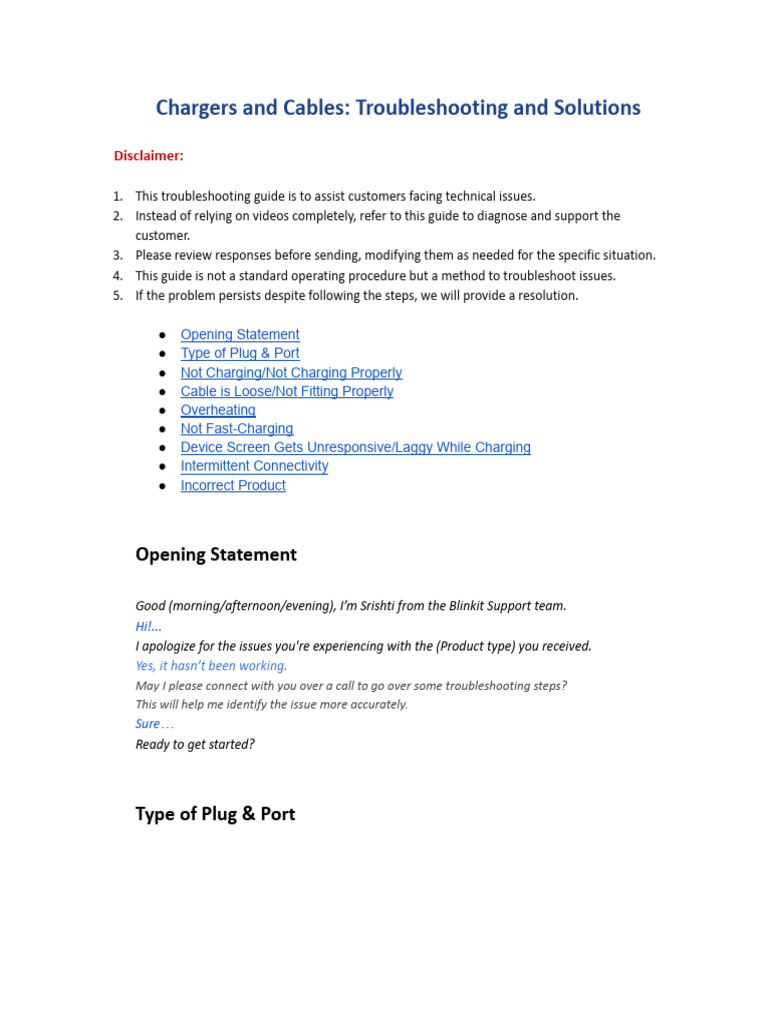 A Complete Guide to Chargers and Cables | Download Free PDF | Battery ...