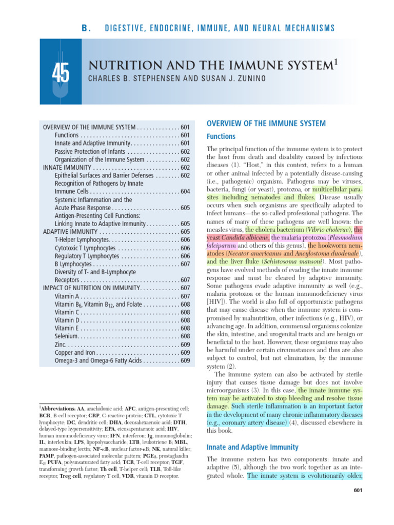 Modern Nutrition in Health and Disease, 11th Ed-628-631 | PDF | Immune ...