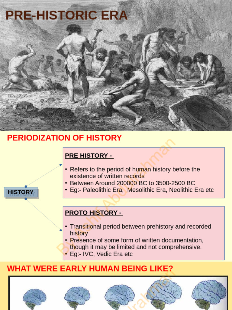 Pre-Historic Period | PDF | Paleolithic | Neolithic
