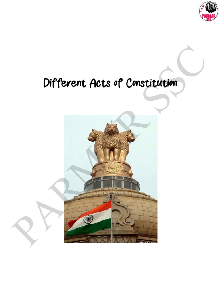 Indian Polity by Parmar SSC Lecture-14 (ENGLISH) | PDF | Politics Of ...